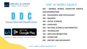 DDC (Dewey Decimal Classification): 10 Main Classes, Tables.