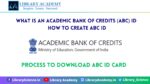 What is Academic Bank of Credits (ABC) ID & How to Create