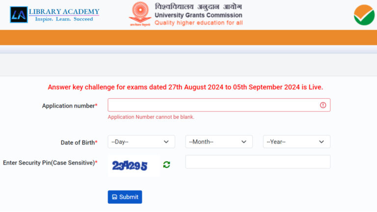 UGC NET answer key for Library & Information Science