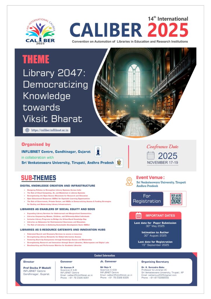 CALIBER 2025: Theme, Organized by, Venue, & Conference Date